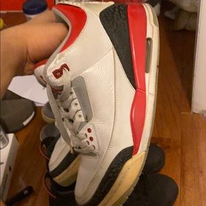 Jordan | Shoes | Air Jordan 3 Retro Fire Red Size 8 | Poshmark